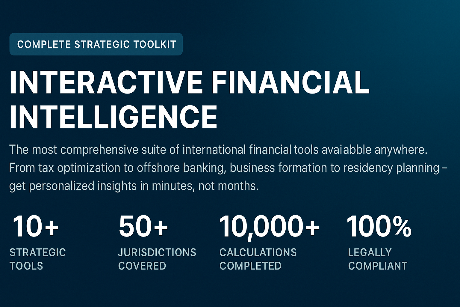 Strategic International Financial Tools | Black Ledger - Complete ...